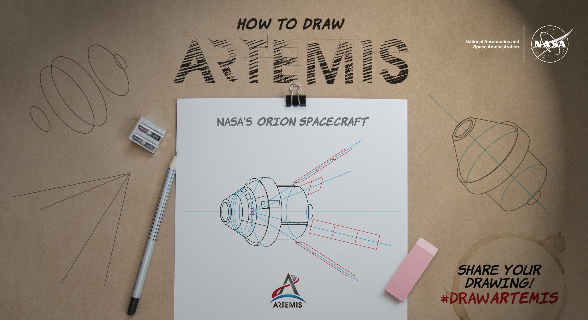 Learn How to Draw Artemis! - NASA
