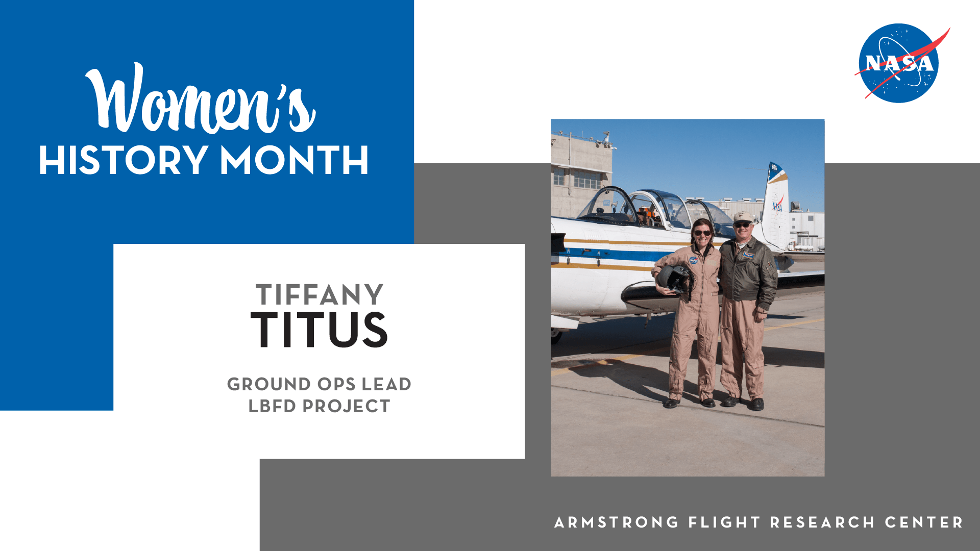 Women’s History Month, Tiffany Titus - NASA