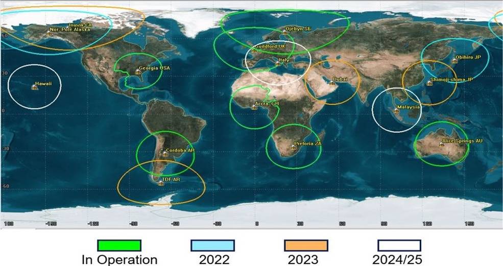 Map Of Nasa Ground Stations