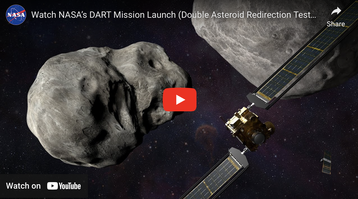 Watch NASA’s DART Mission Launch (Double Asteroid Redirection Test ...
