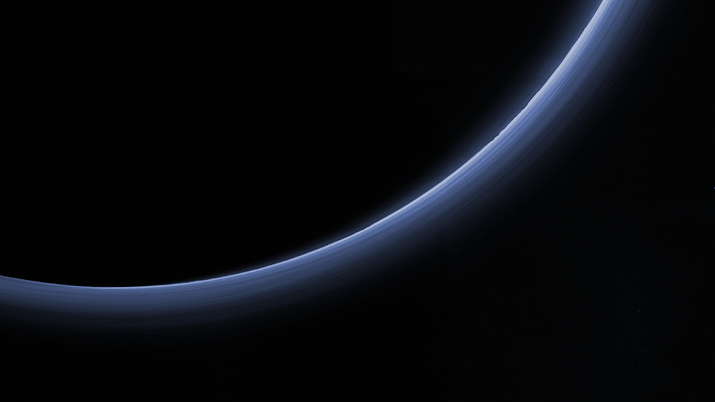 Pluto’s Haze in Bands of Blue - NASA