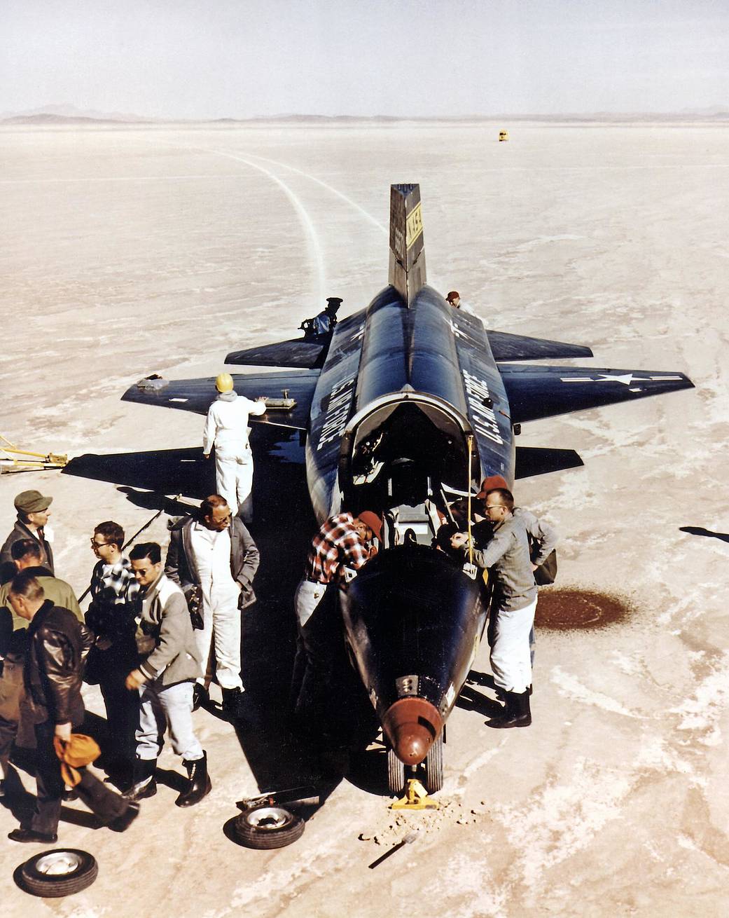 X-15 Secured by Ground Crew After Landing - NASA