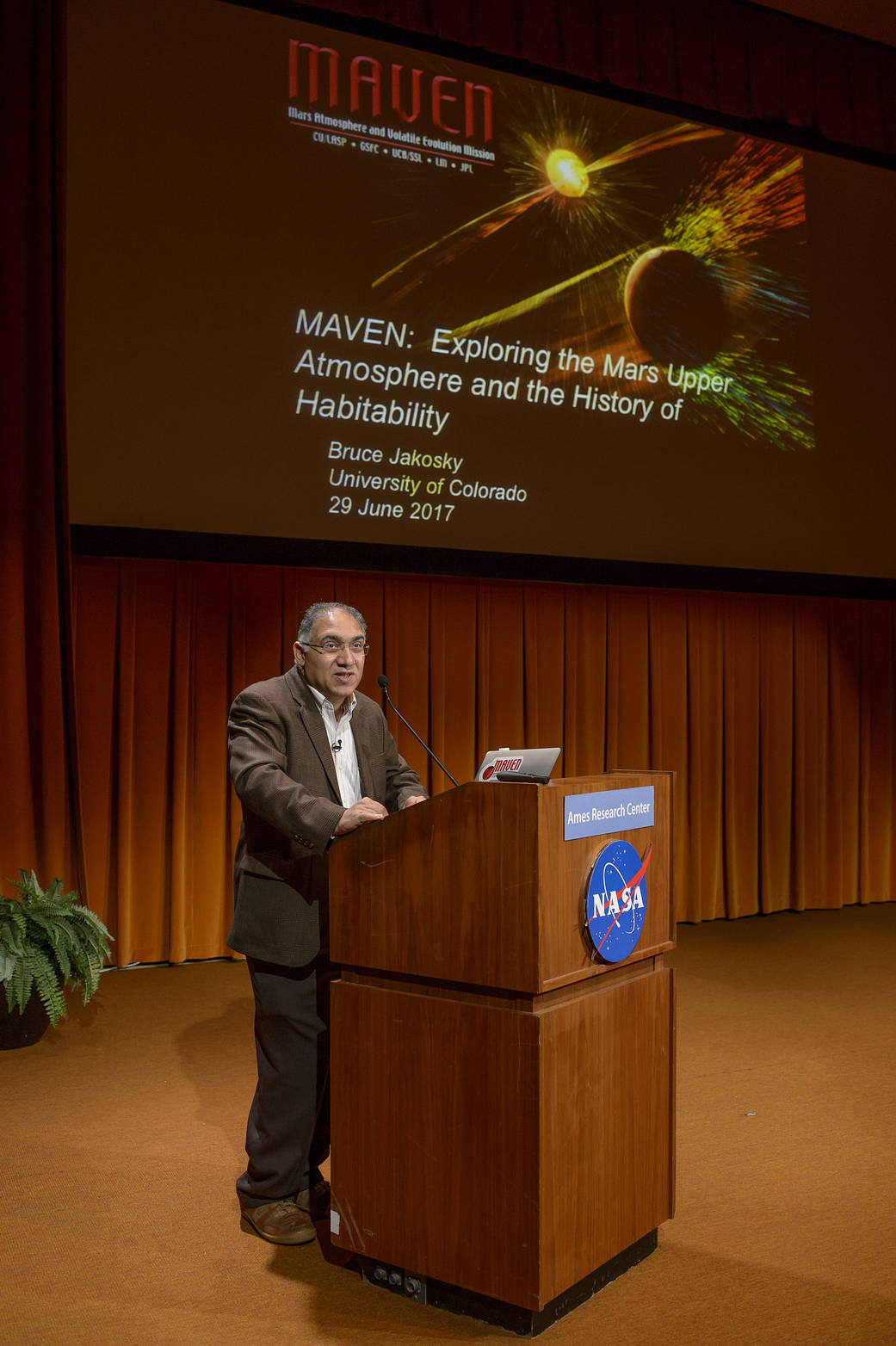 Bruce Jakosky - MAVEN Explores the Mars Upper Atmosphere and History of ...