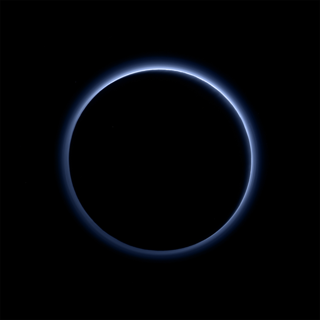 Pluto's Blue Sky - NASA