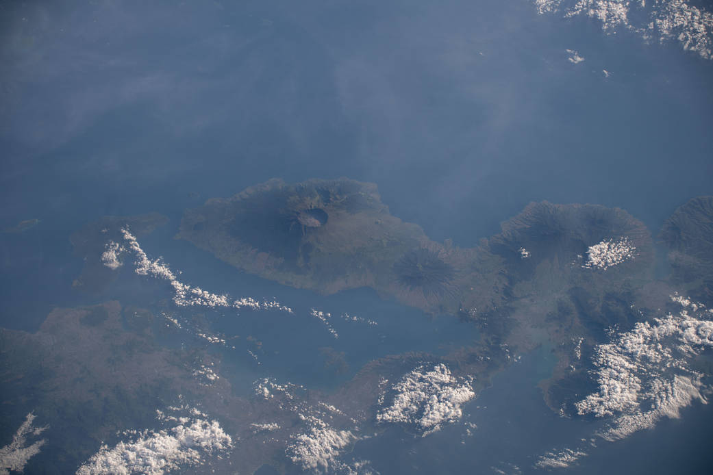 The active volcano of Mount Tambora - NASA