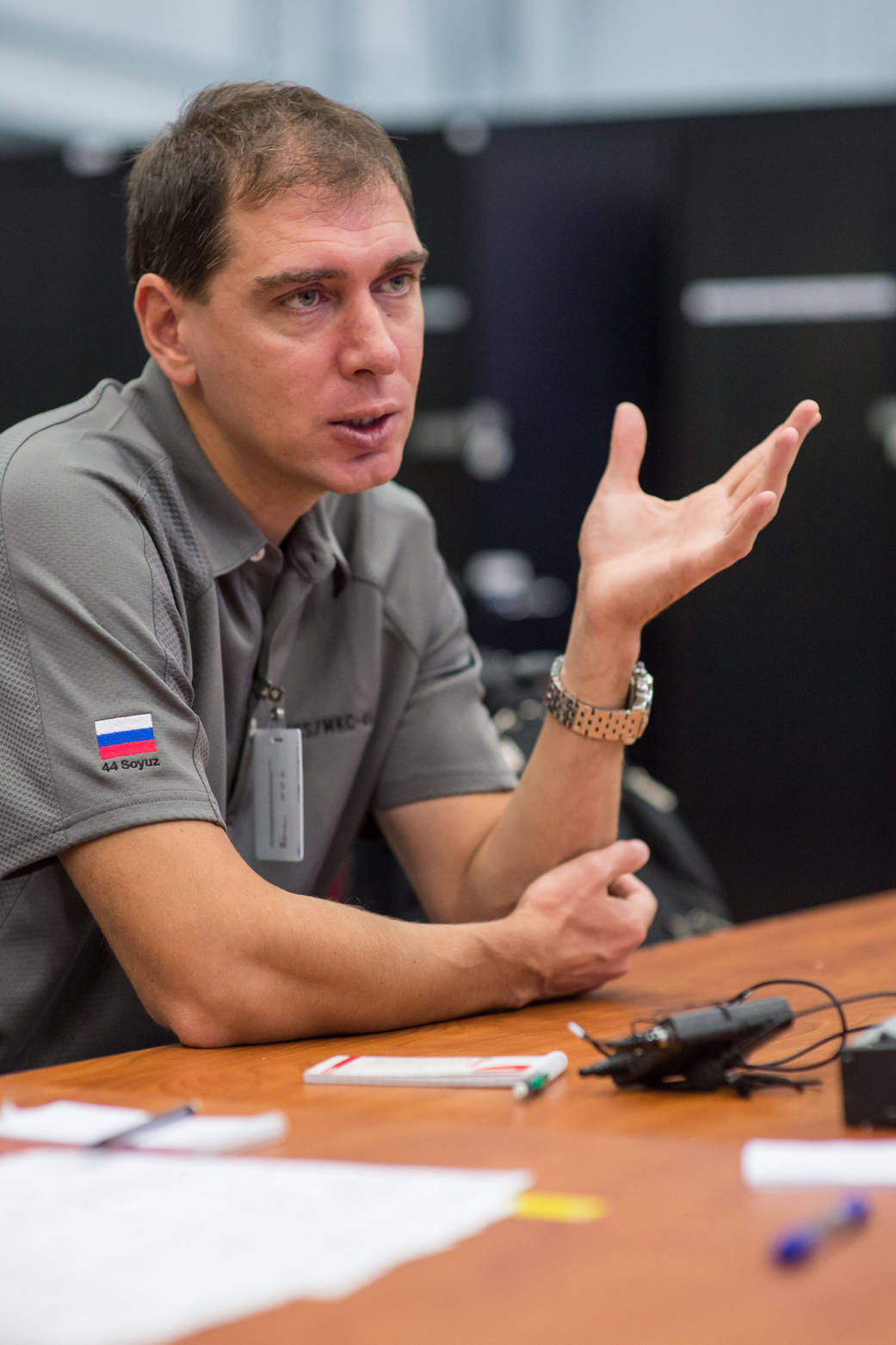 Sergei Volkov During Emergency Scenarios Training - NASA