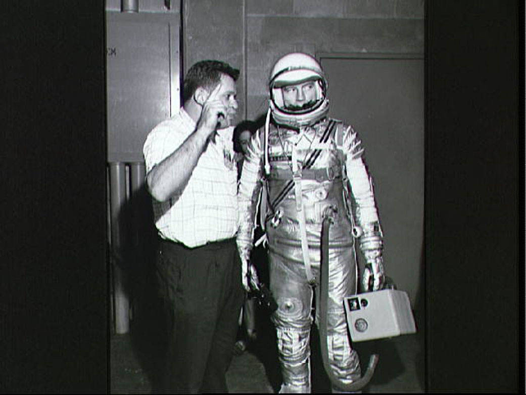 Astronaut Deke Slayton in his Pressure Suit in 1962 - NASA