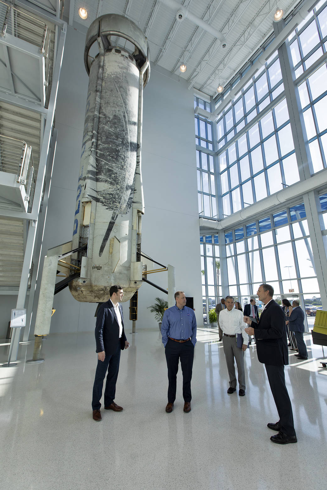 NASA Administrator Jim Bridenstine Tours Blue Origin Facility - NASA