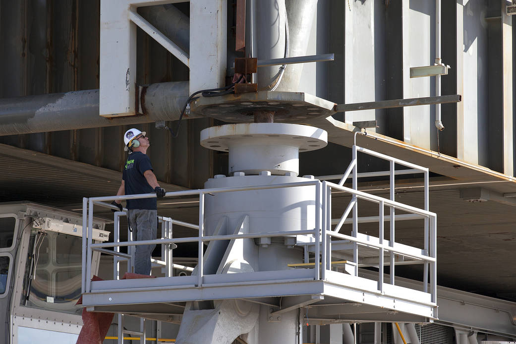 Mobile Launcher Lifted to Confirm Weight, Interface Locations - NASA