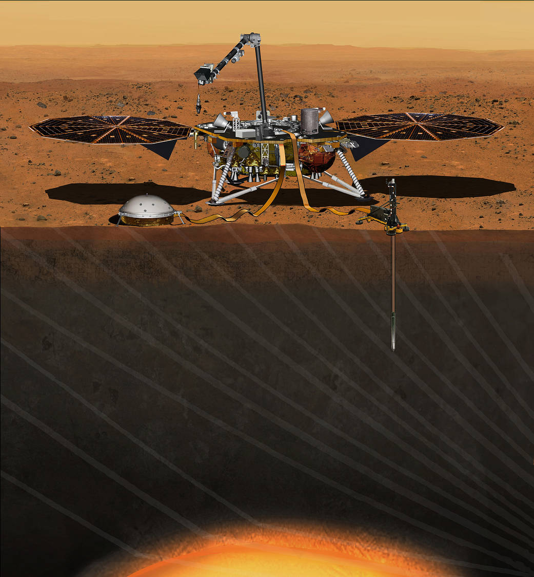 Artist's Concept of InSight Lander on Mars - NASA