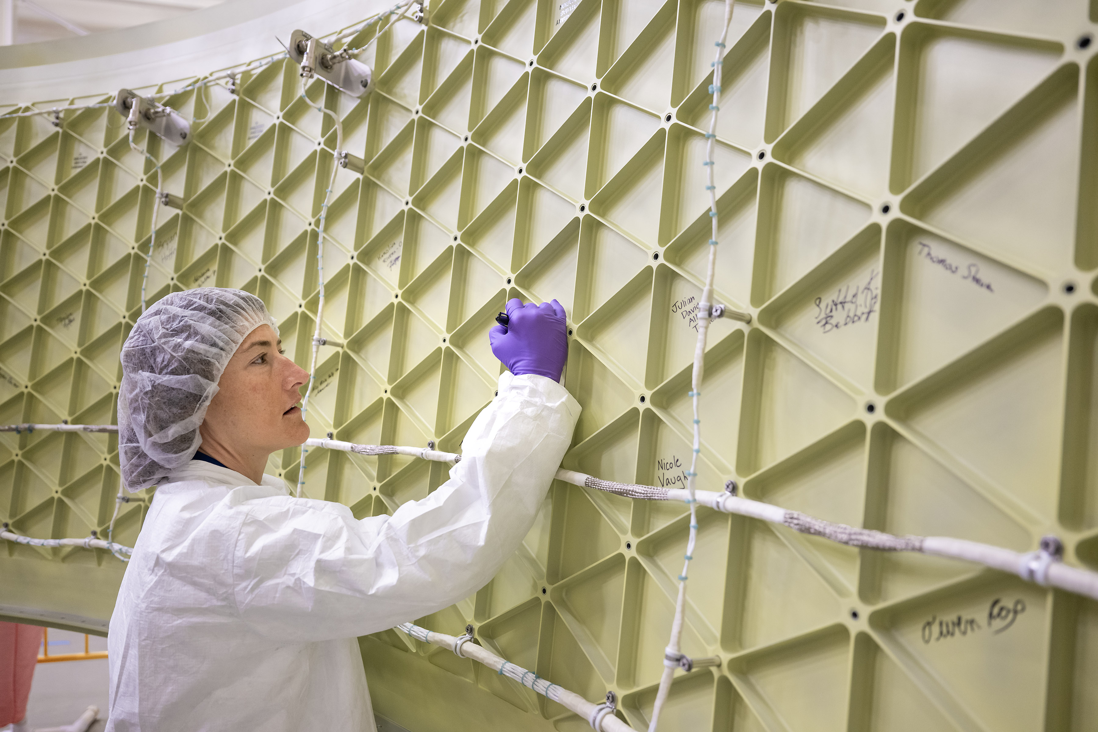Artemis II Crew Signs NASA Moon Rocket Hardware at Marshall - ScienceX ...