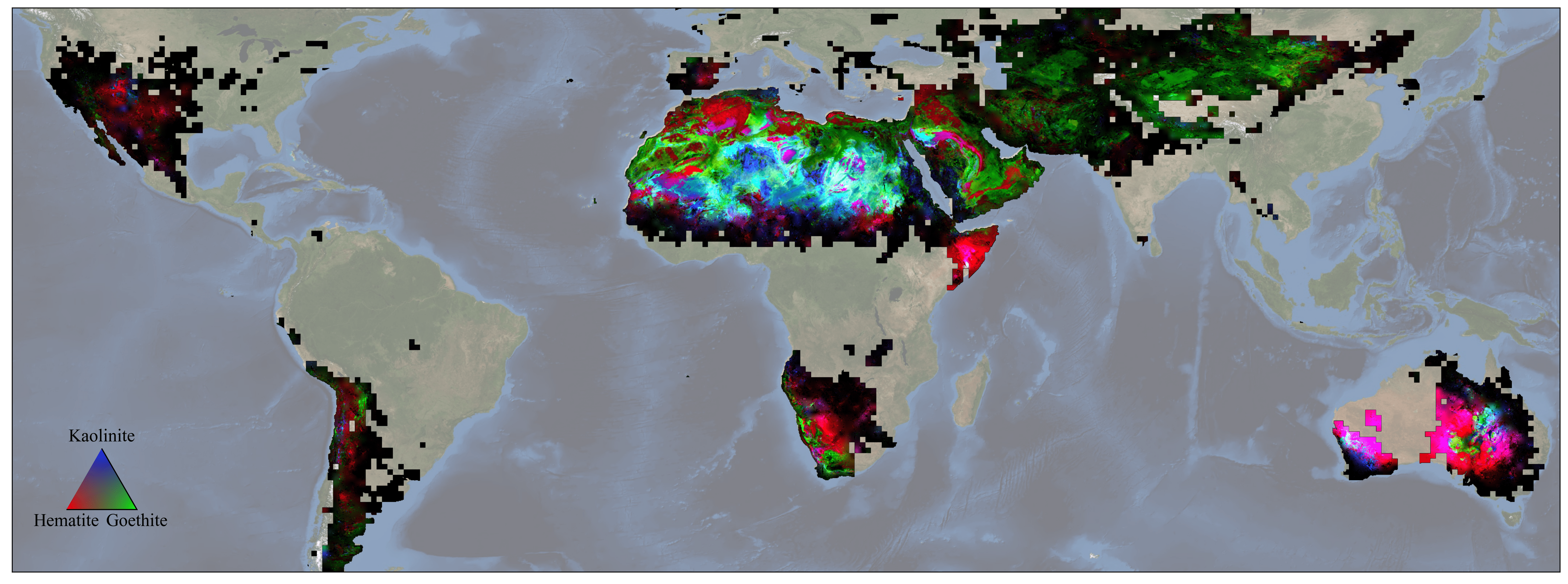 NASA Sensor Produces First Global Maps of Surface Minerals in Arid ...