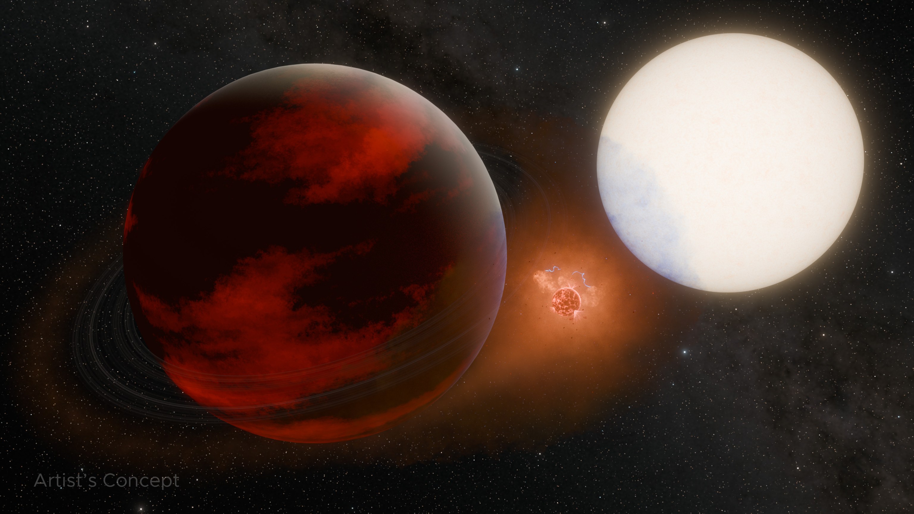Giant red stars may heat frozen worlds into habitable planets - NASA ...