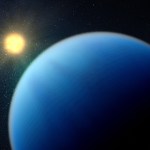 This artist’s concept shows what the hot sub-Neptune exoplanet TOI-421 b could look like. It is based on spectroscopic data gathered by Webb, as well as previous observations from other telescopes on the ground and in space.