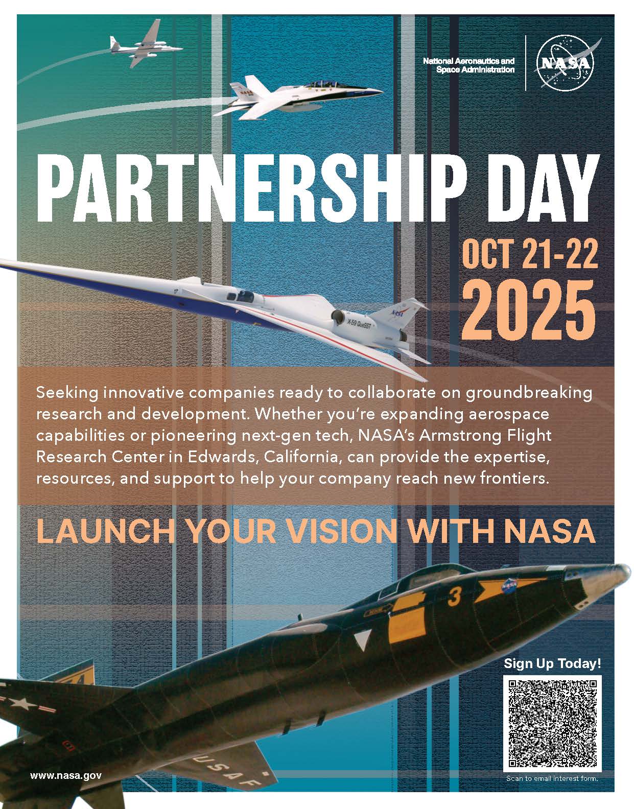 NASA Armstrong to Host Partnership Day Oct. 21-22 - NASA