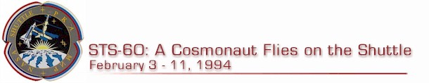 STS-60: A Cosmonaut Flies on the Shuttle