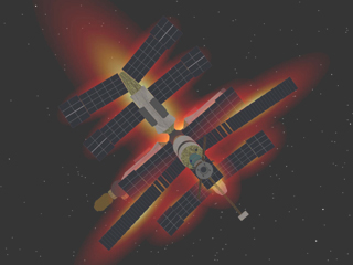 Mir Deorbit Animation